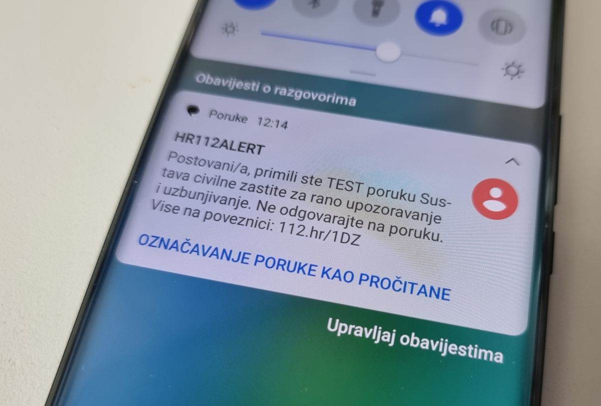 SMS TEST U HRVATSKOJ: 80 posto mobilnih uređaja je zaprimilo testnu ...